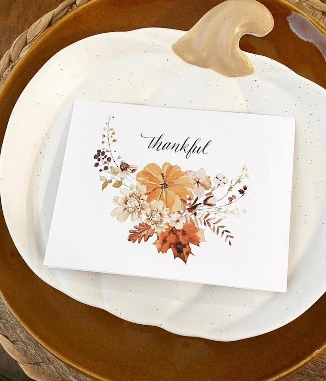 Thankful Bouquet Note Card – Debi Woods Calligraphy